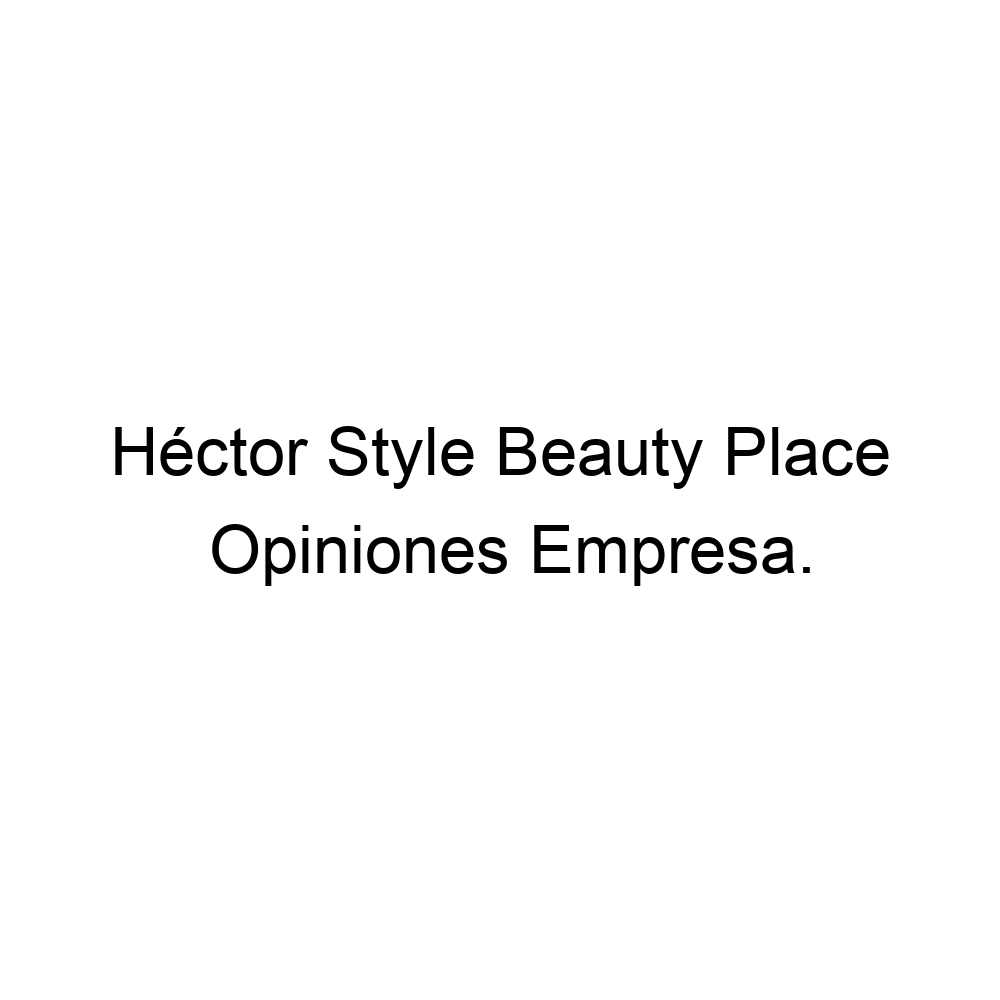 Opiniones Héctor Style Beauty Place, 3311808953